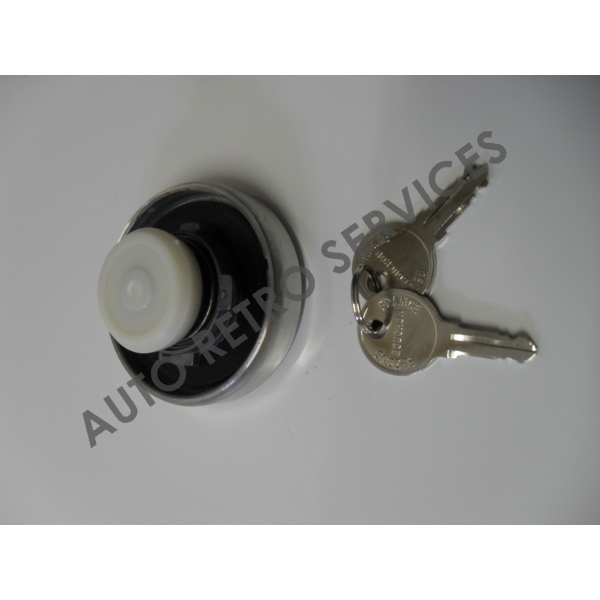 BOUCHON DE RESERVOIR A ESSENCE CHROME A CLEF RENAULT - Auto Retro ...